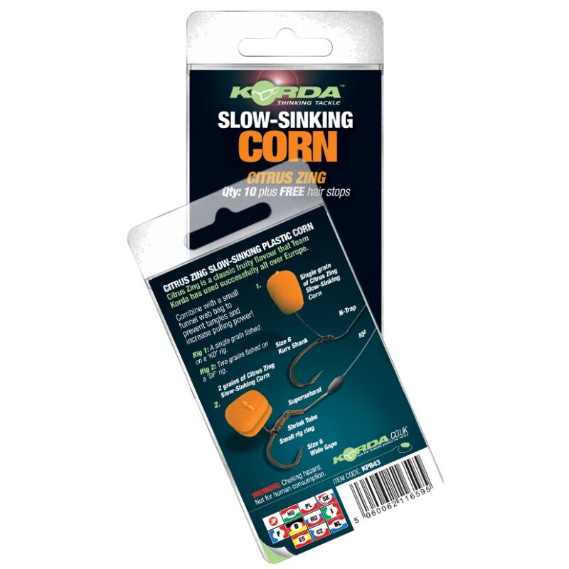 Korda Slow Sinking Corn Citrus Zing Orange, 3,99