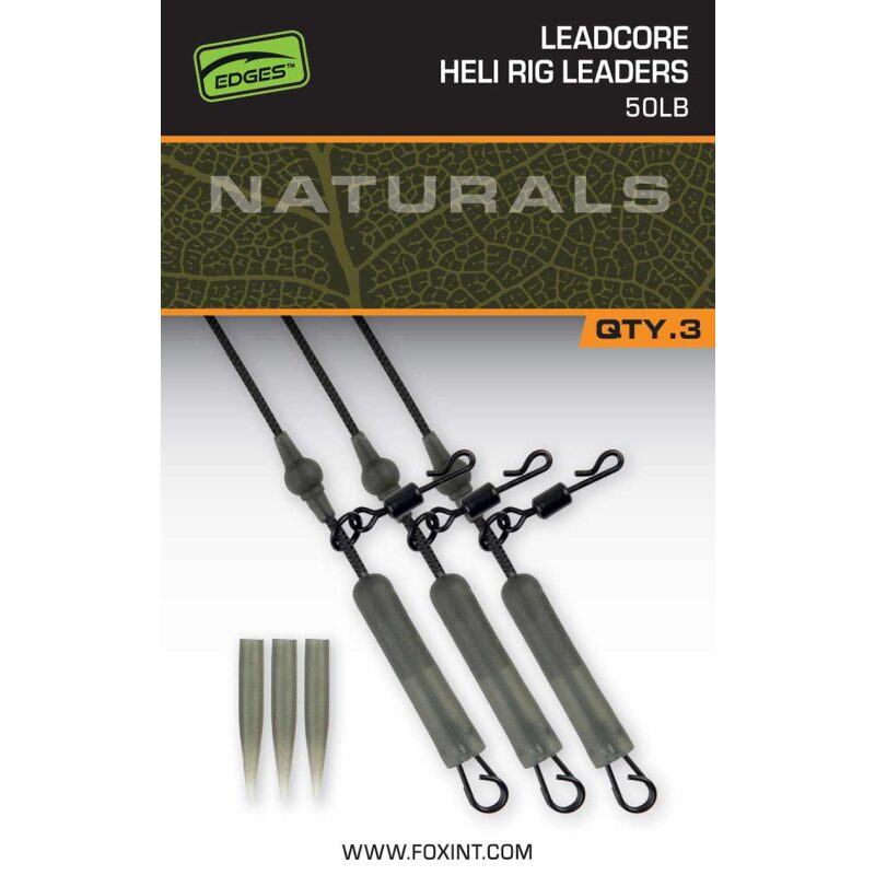 Fox - EDGES Naturals Leadcore Heli Rig Leaders, 6,99