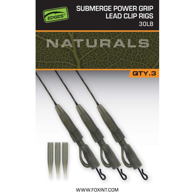 Fox - EDGES Naturals Submerge Power Grip Lead Clip 30lb, 7,99