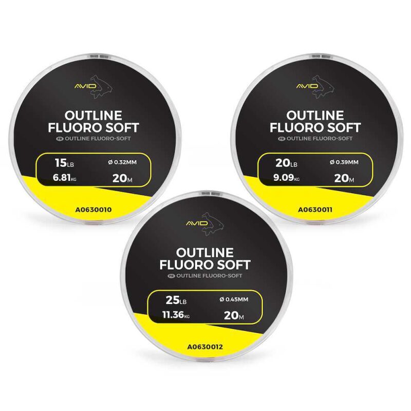 Avid Carp Outline Fluoro Soft 20m, 7,99
